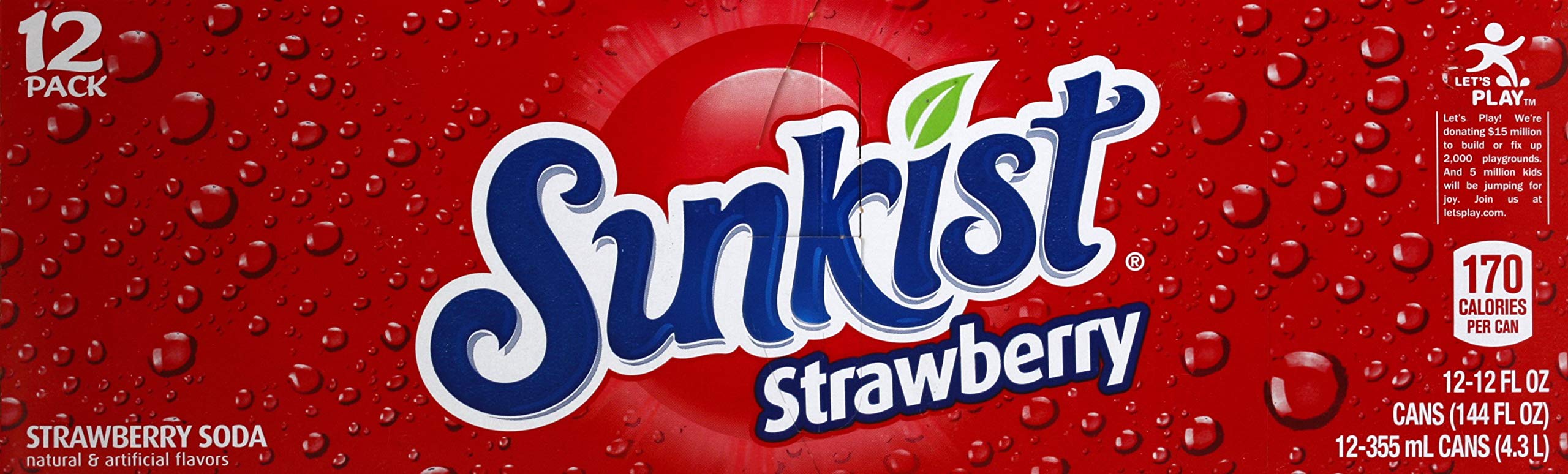 Amazon.com: Sunkist Sunkist - Soda de fresa, 12 onzas líquidas (paquete ...