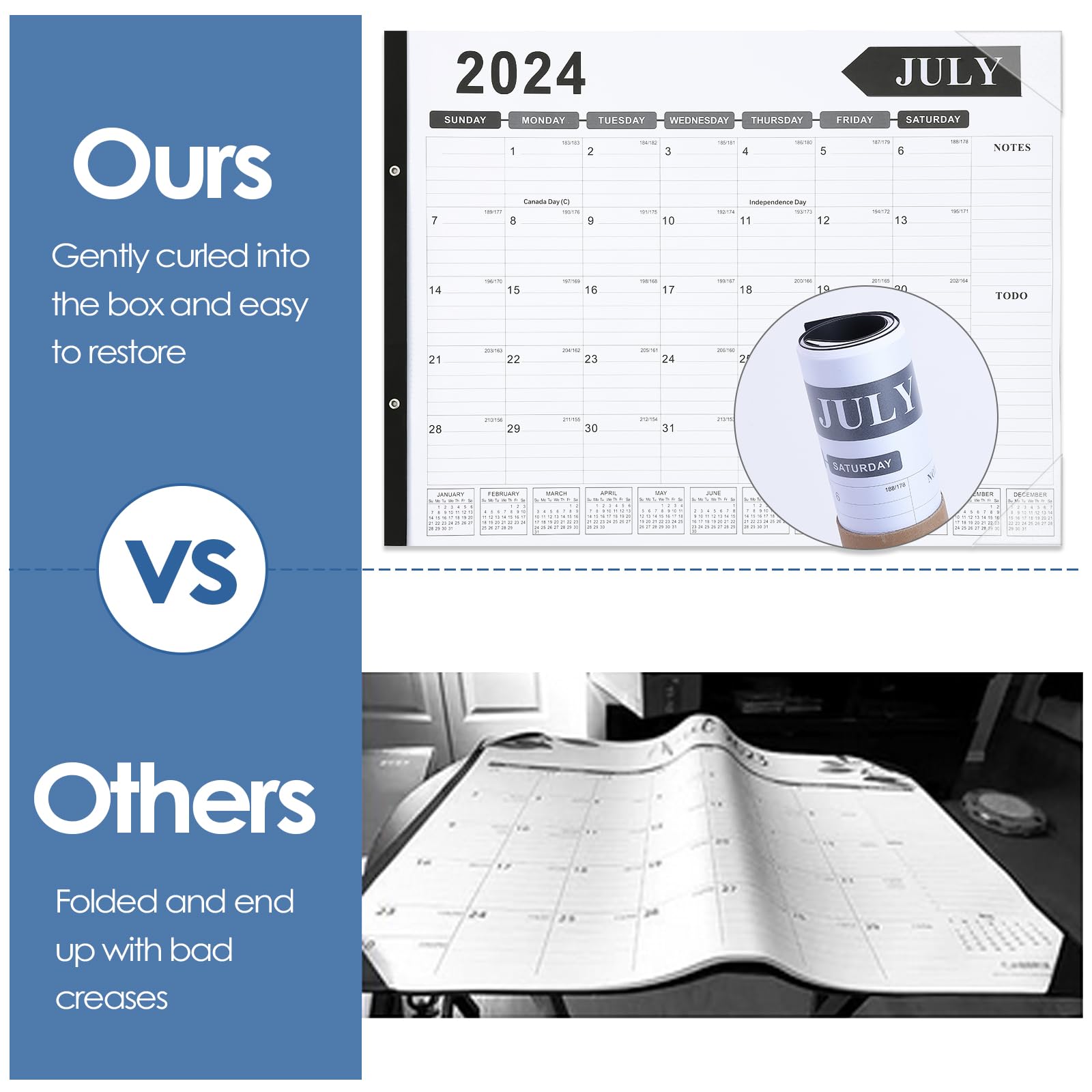 Snapklik.com : Calendar 2024-2025, Desk Calendar Large 22x17, From July ...