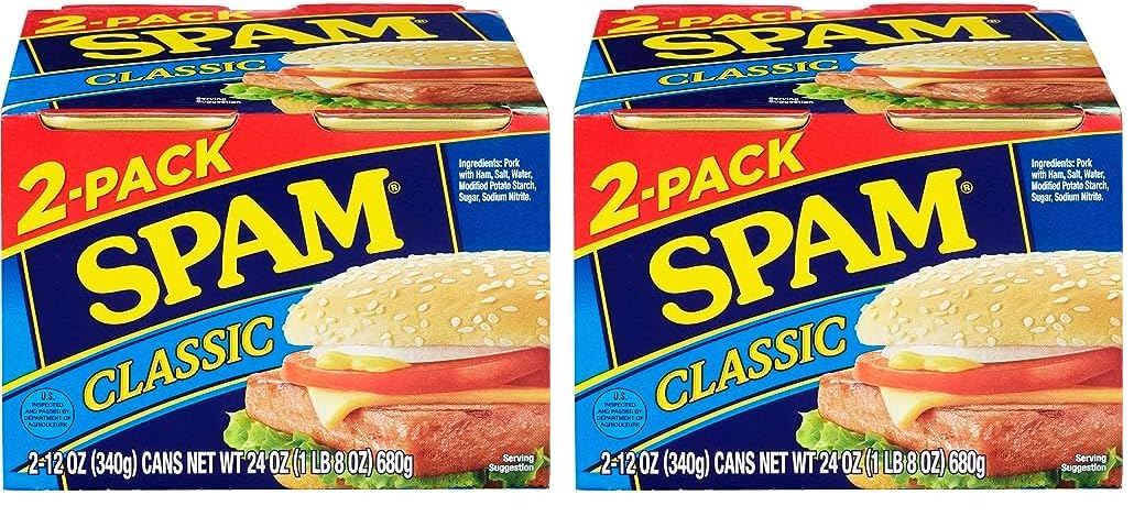 Amazon.com : SPAM Classic, Twinpack, 12.0 OZ (Pack of 2) : Grocery ...