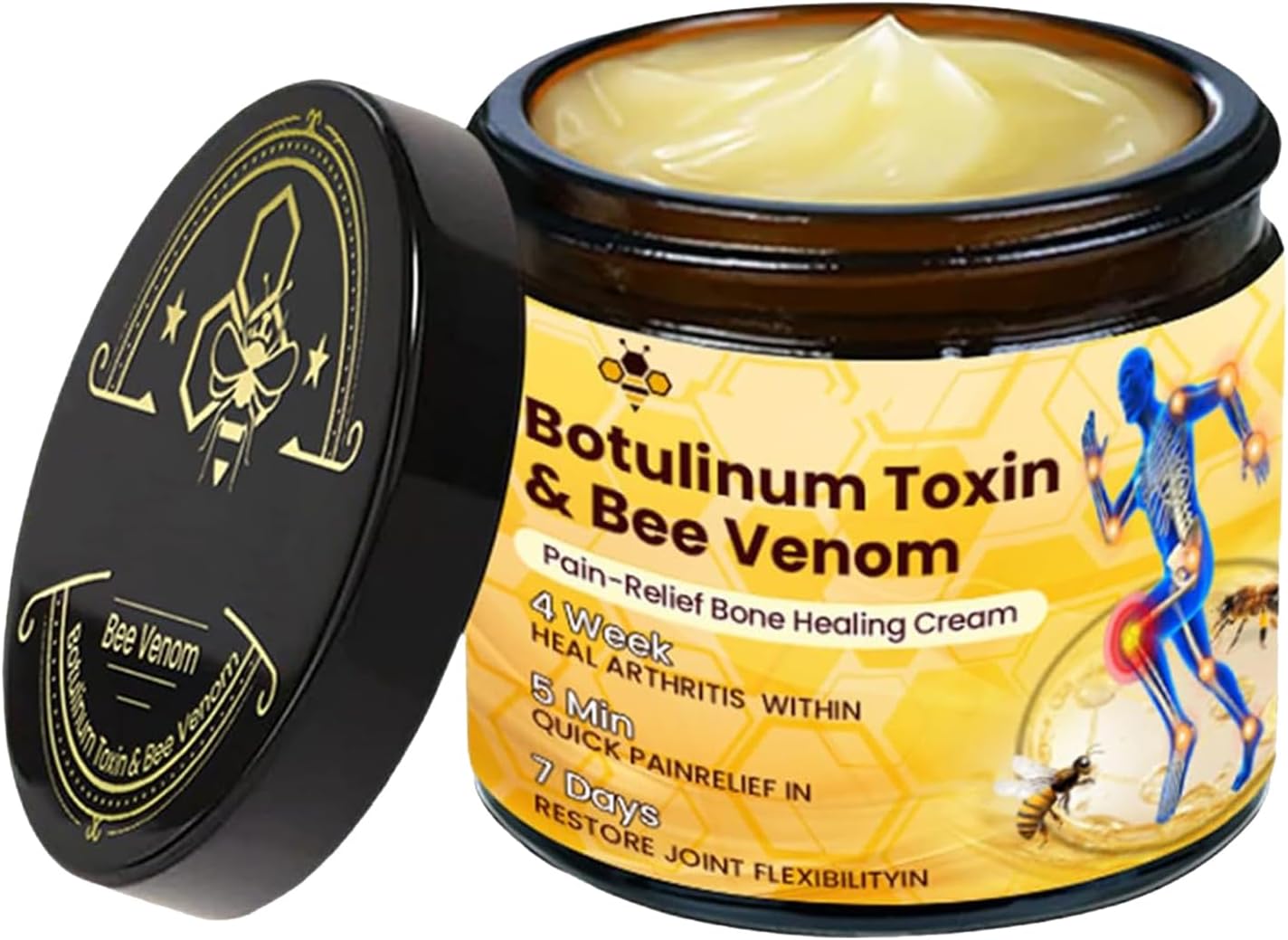 Adnoon Bee Venom Cream - Adnoon Botulinum Toxin & Bee Venom Pain-Relief Bone Healing Cream (1 ...