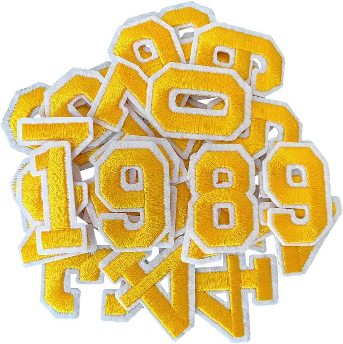Amazon.com: CXWLJL 30pcs Embroidery Applique Patches, 0-9 Iron on ...