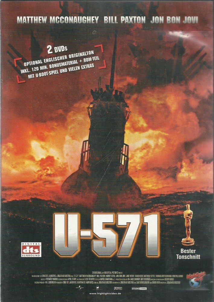 U-571: 2 DVDs: Amazon.co.uk: Wahrman, Wayne, Mostow, Jonathan, Marvin ...