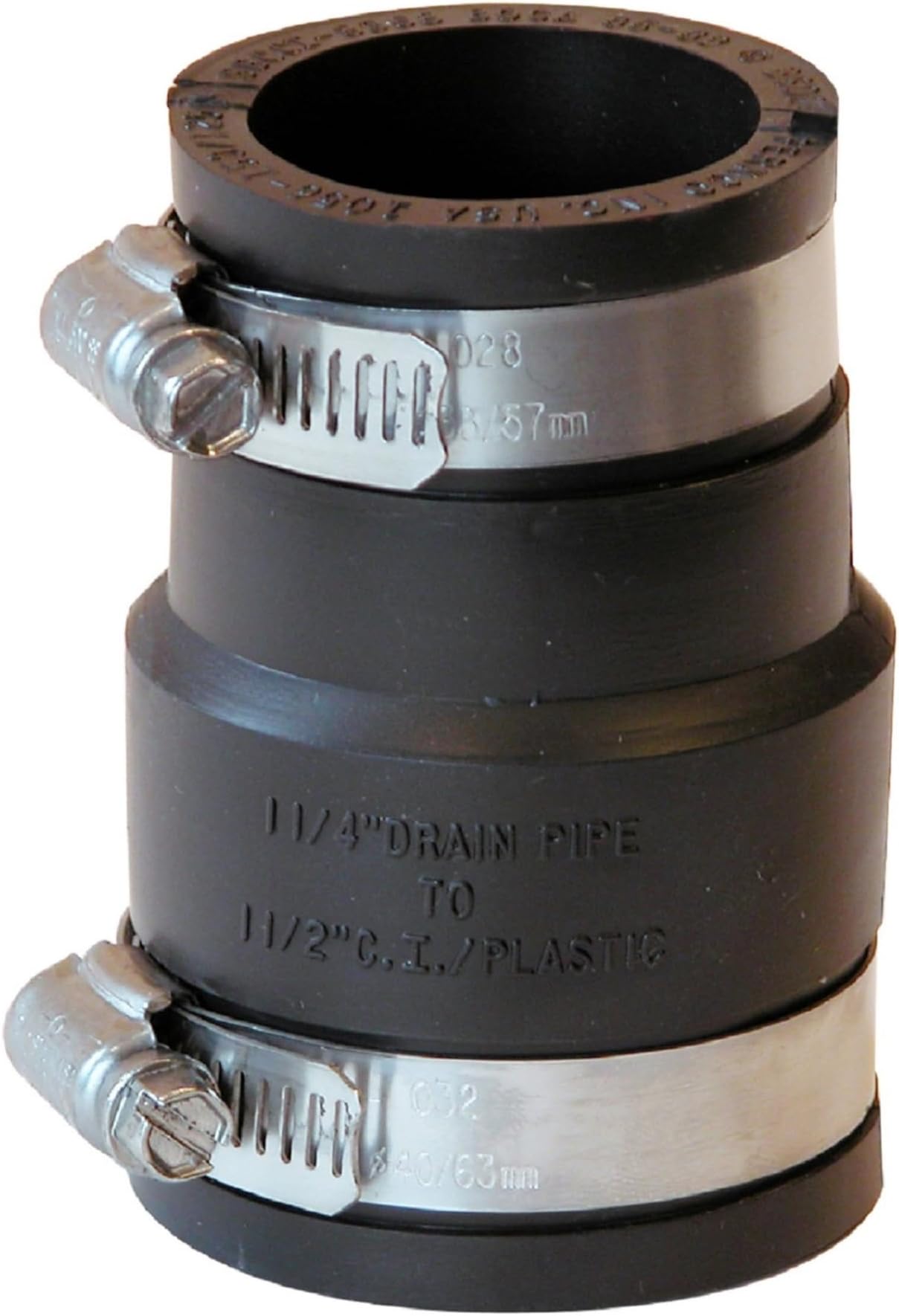 Amazon.com: Fernco P1056-150/125 Flexible PVC Pipe Coupling Cast Iron ...