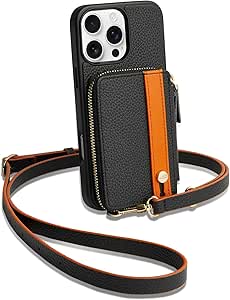 Amazon.com: LAMEEKU Compatible with iPhone 16 Pro Max Wallet Case with Credit Card Holder ...