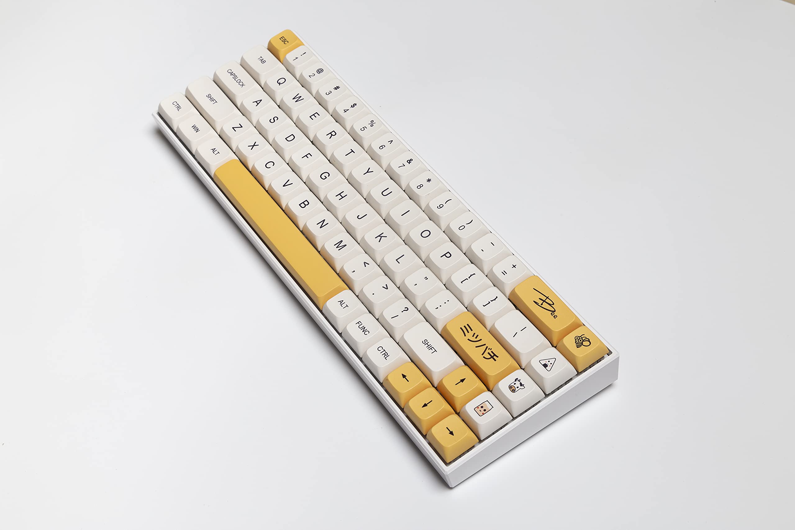 Snapklik.com : FKZ Honey Milk XDA Keycaps For Mechanical Keyboard,Bee ...