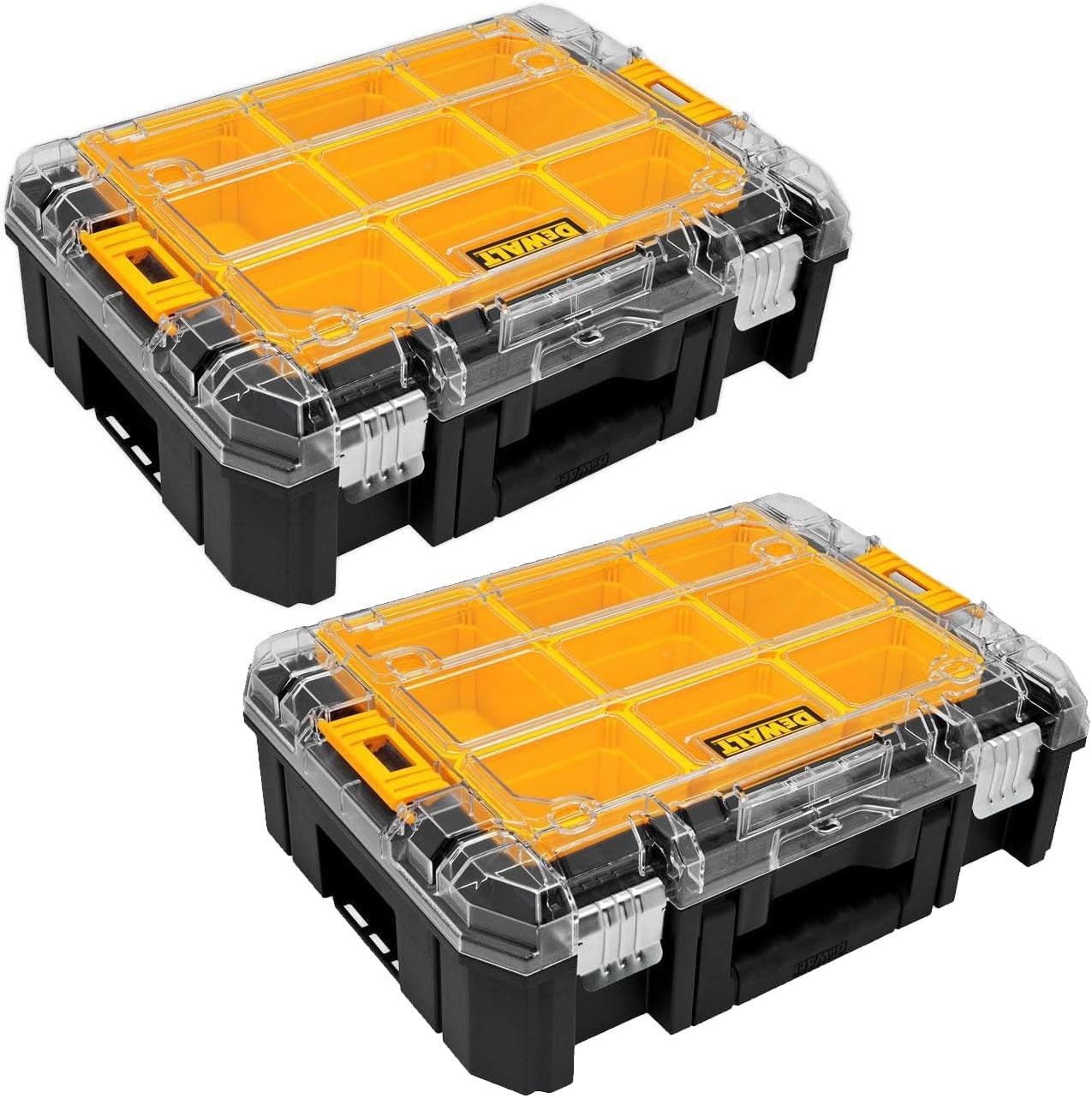 DEWALT 2 x DWST1-71194 TStak V Clear Lid Stackable Tool Fixing ...