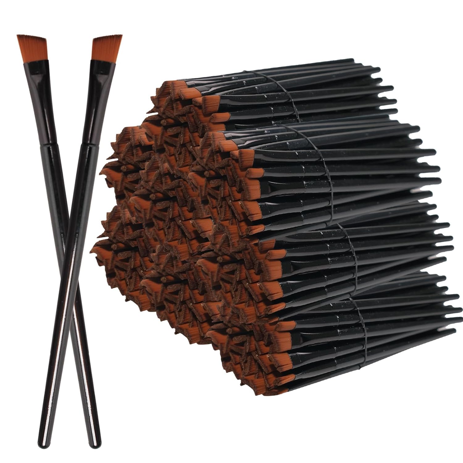 Amazon.com: 320 Pcs Disposable Eye Brow Brush Bulk Angled Eyebrow Brush ...