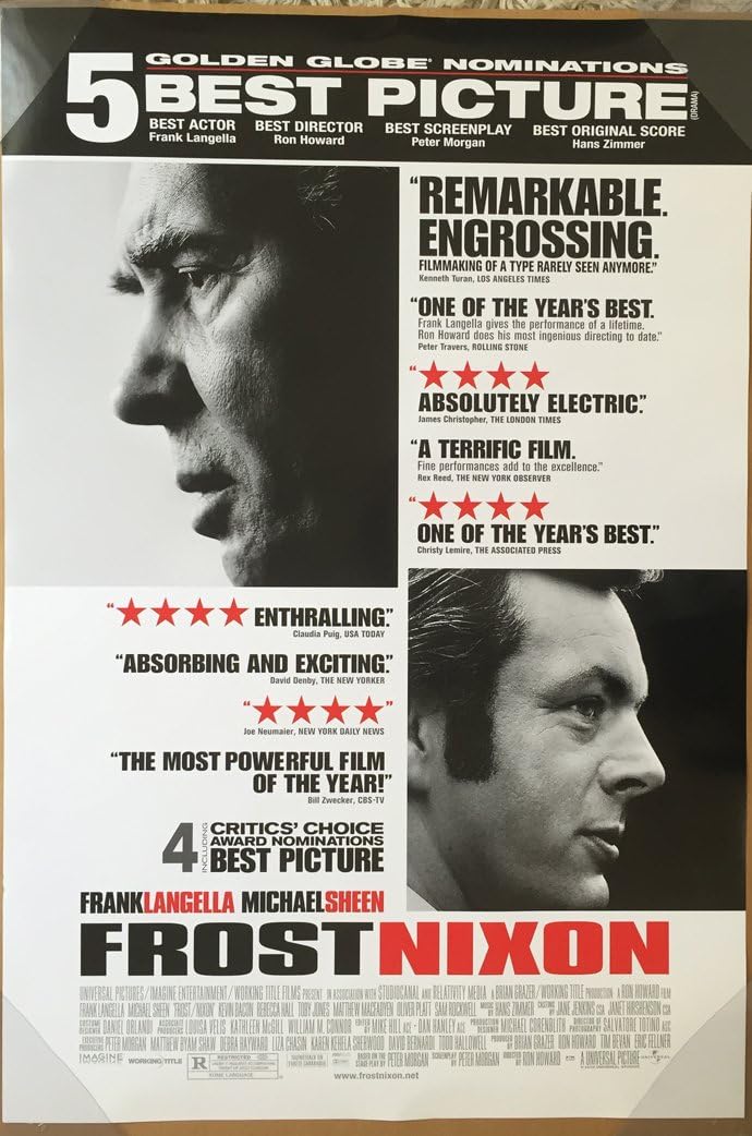 Amazon.com: FROST/NIXON MOVIE POSTER 2 Sided ORIGINAL REVIEW 27x40 ...