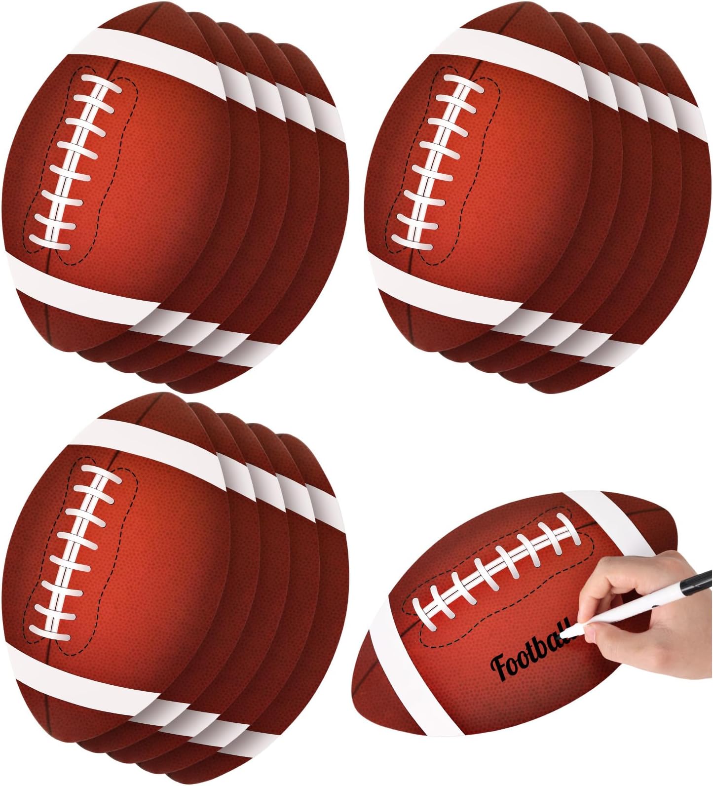 Amazon.com: Football Party Cutout 22 Pack Football Bulletin Poster ...
