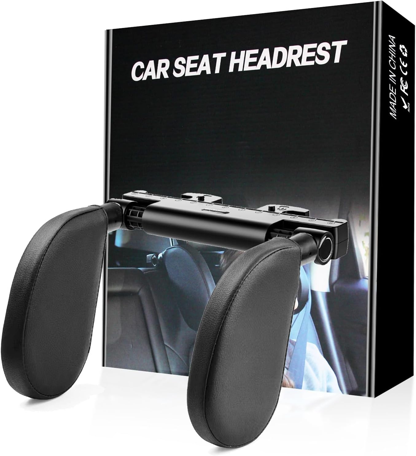 Amazon.com: ND Strategic & Co. Car Headrest Pillow - 360° Adjustable ...