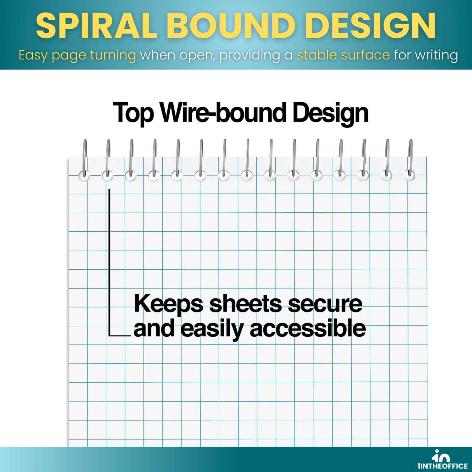 Snapklik.com : 1InTheOffice Graph Paper Notepad 6" X 9"