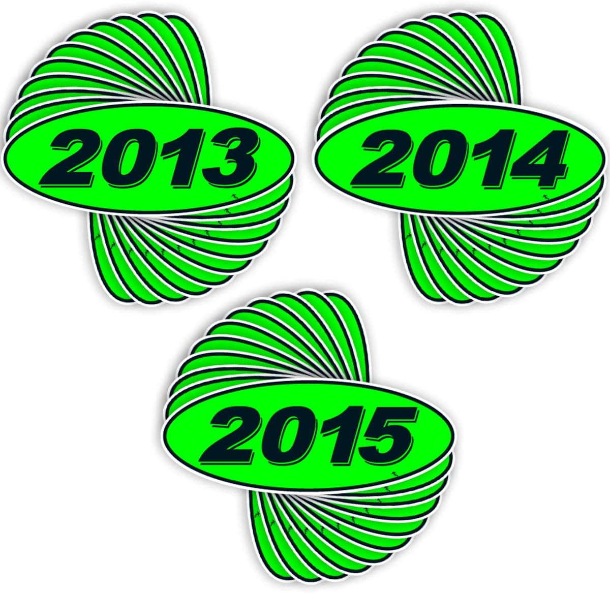Amazon.com - Versa Tags 2013 2014 & 2015 Oval Model Year Car Dealer ...