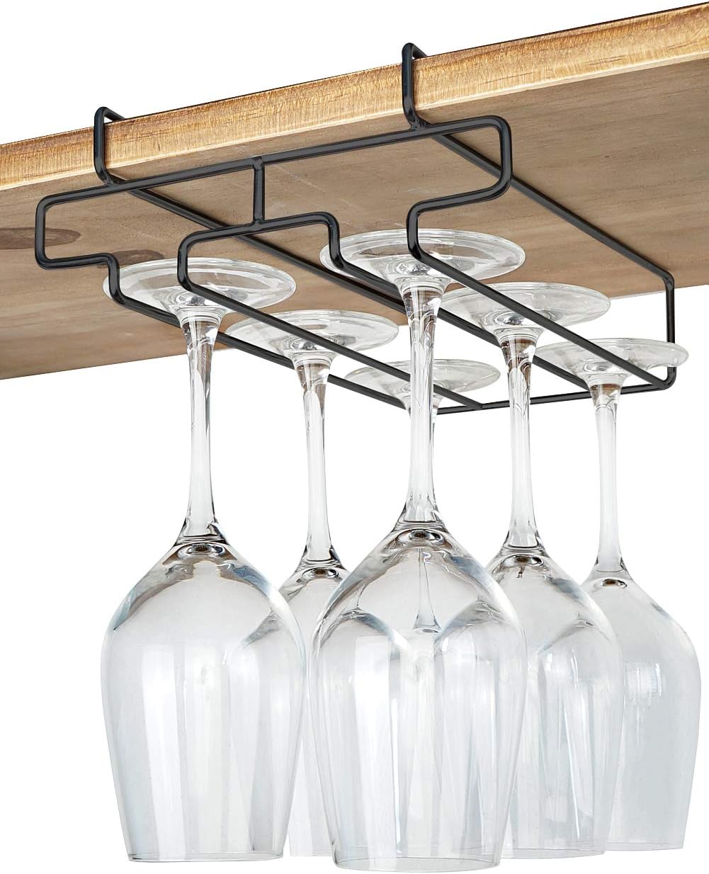 Amazon.com: 2 PCS Under Cabinet Wine Glass Holder, Wine Glass Holder ...