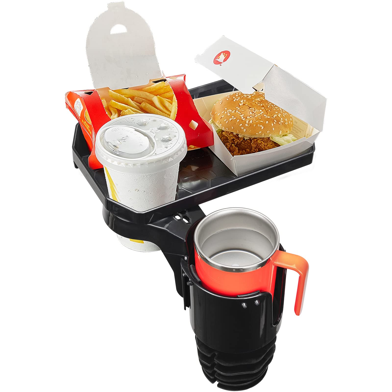 Amazon.com: JOYTUTUS Cup Holder Tray, 10 inch Car Food Tray for Eating ...