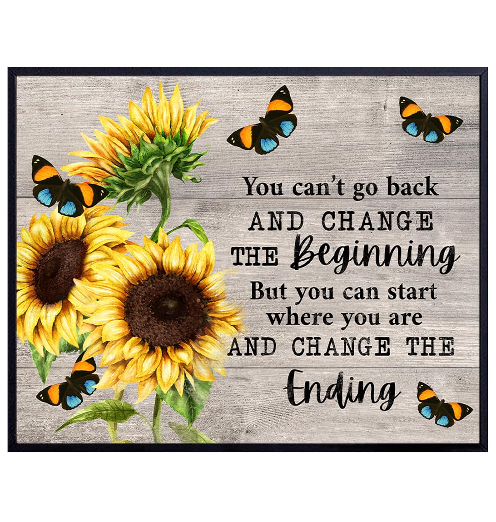 Amazon.com: Inspirational Quotes Positive Wall Art - Motivational Wall ...