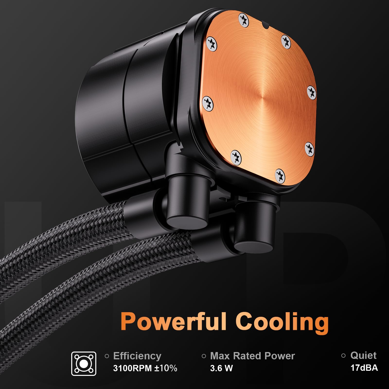 Snapklik.com : Liquid CPU Cooler ARGB,AIO Cooler 240mm Radiator Compatible
