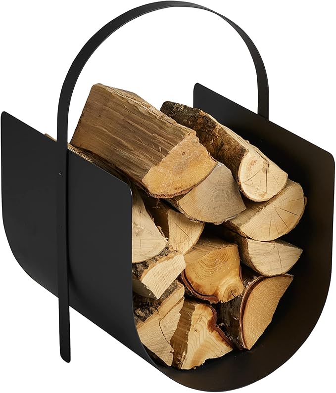 Morsø Adrian Brennholzkorb – Holzkorb für Kaminholz, Feuerholzkorb aus ...