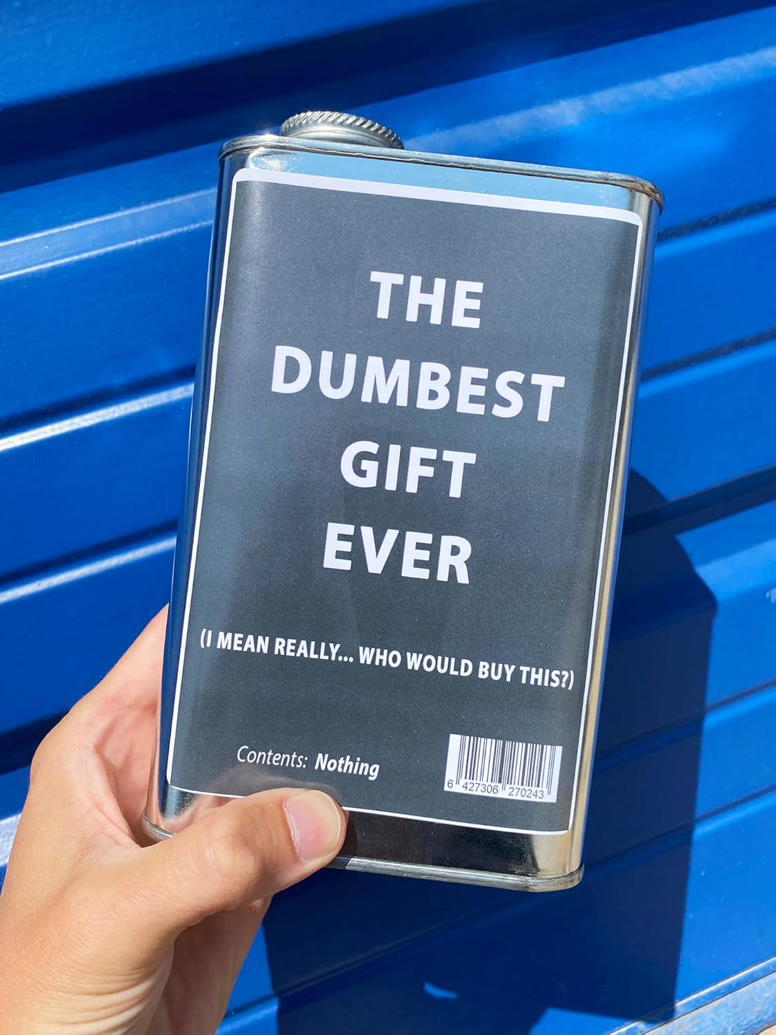 Buy Dumbest Gift Ever Empty Steel Tin - Give The Gift of Nothing ...
