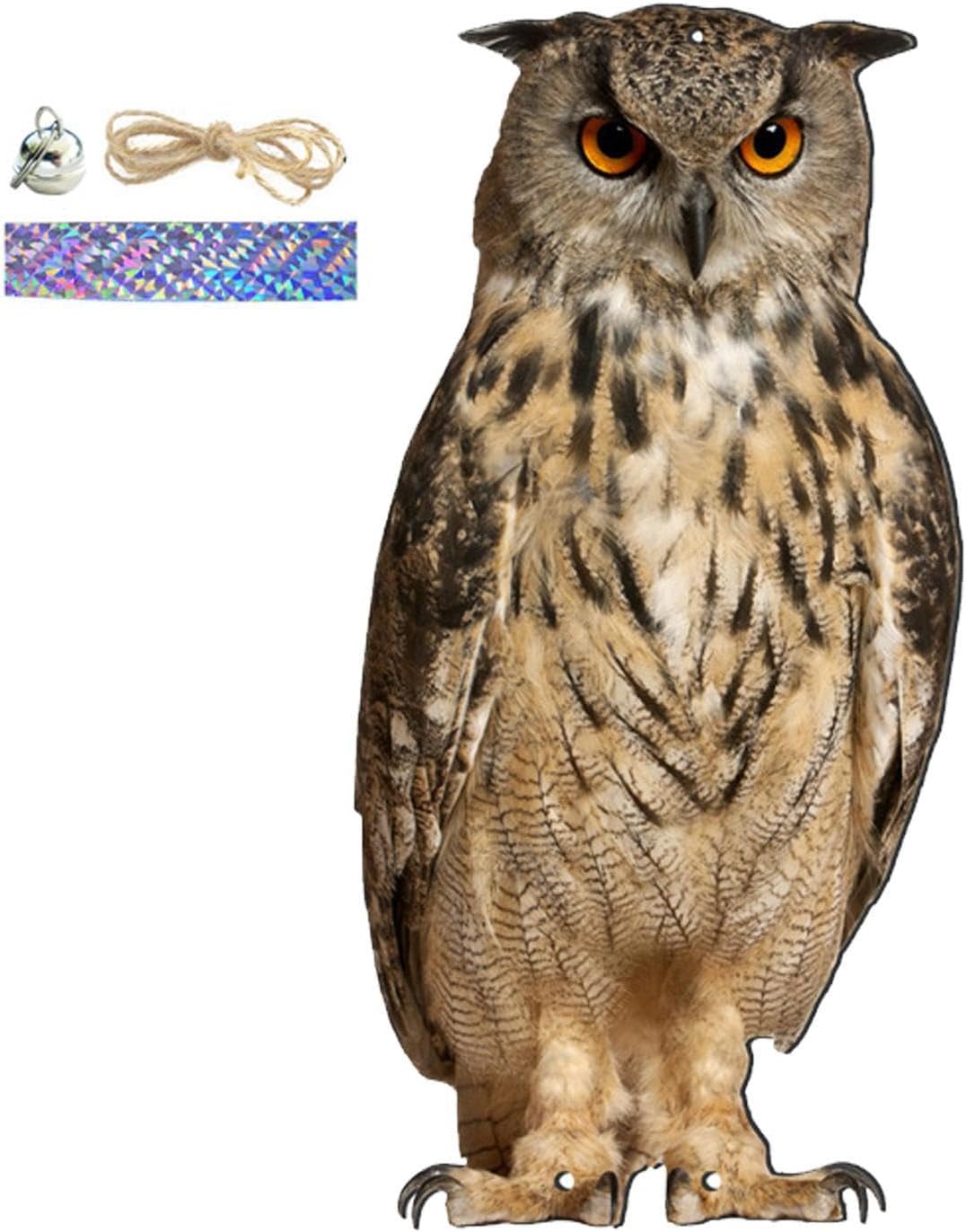 Standing Falcon Life-like Decoy Deterrents, Scares Birds from Gardens ...