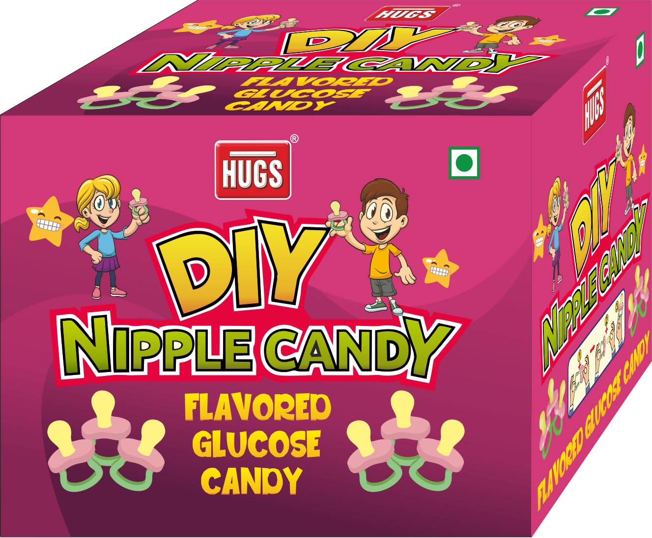 Buy Hugs Diy Nipple Candy Fruit Flavoured Glucose Candy 30 Pcs 8851