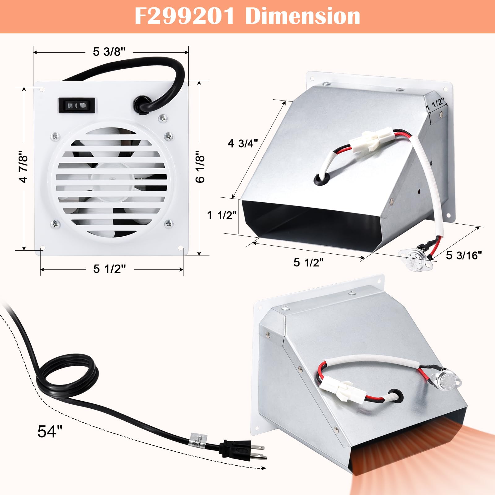 Snapklik.com : Hiorucet F299201 Blower Fan Kit For Mr Heater 20,000 ...