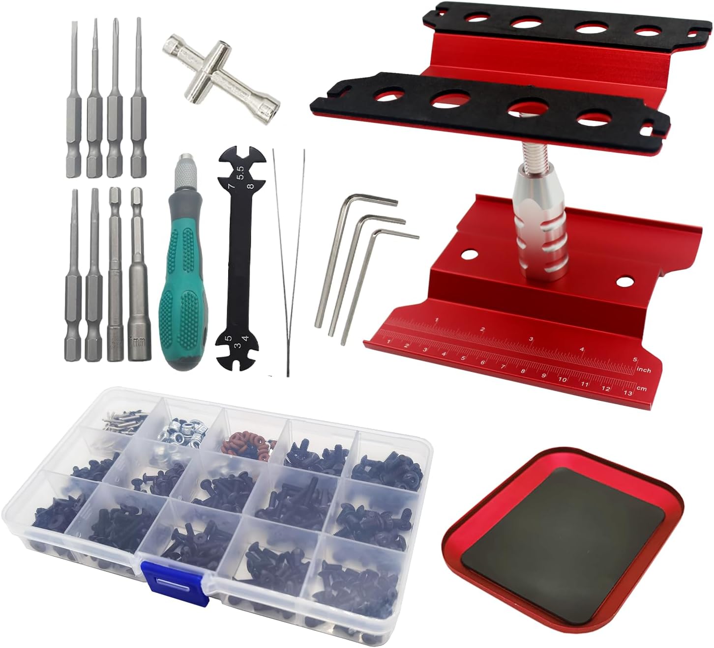 Amazon.com: RC Stand Repair Workstation 360 Degree Rotation Lift Lower ...