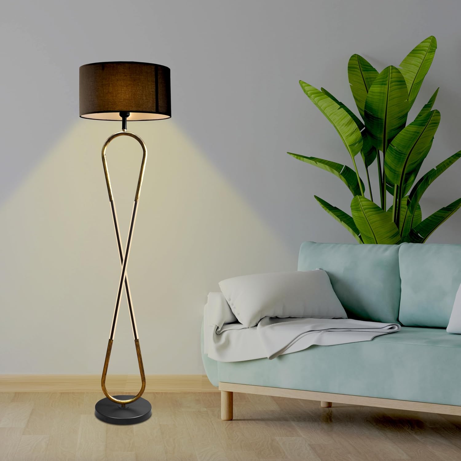 Smartway® - Immense Modern Classic Design Floor Lamp Built in LED Leg ...