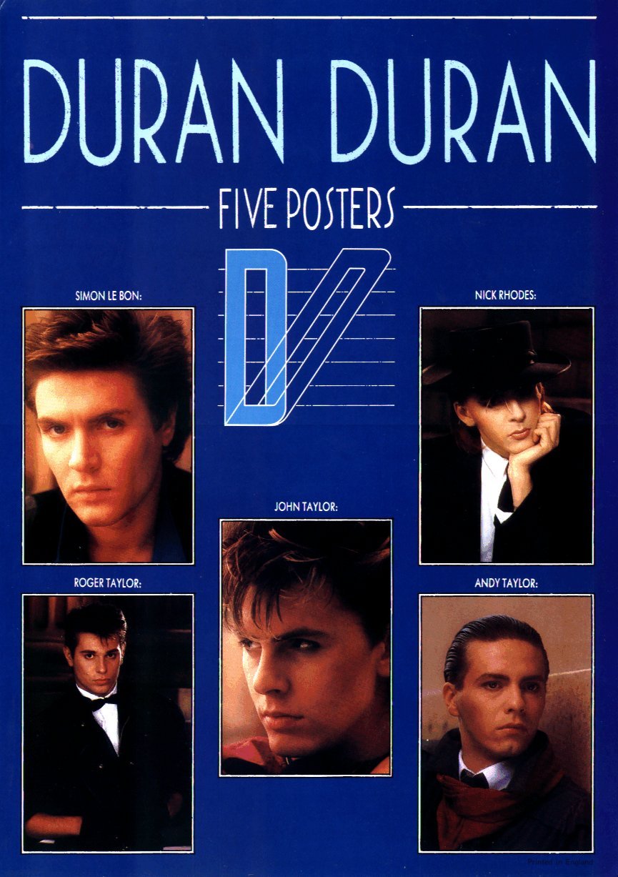Duran Duran - Blue Poster Book - 5 Separate Unbound Posters: Duran ...
