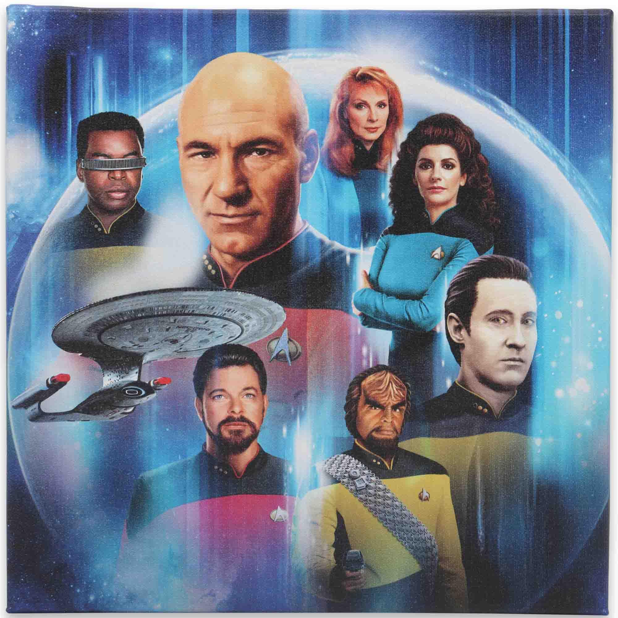 Amazon.com : Star Trek: The Next Generation Collage Gallery Wrapped ...