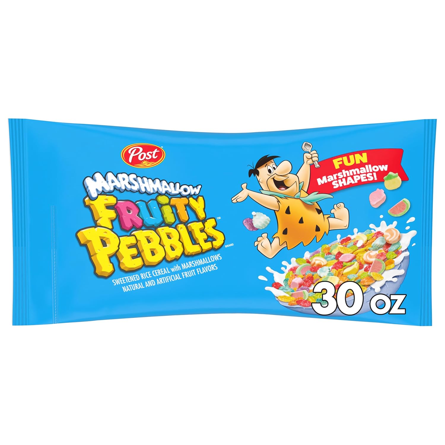 Amazon.com : Marshmallow Fruity PEBBLES Breakfast Cereal for Kids ...