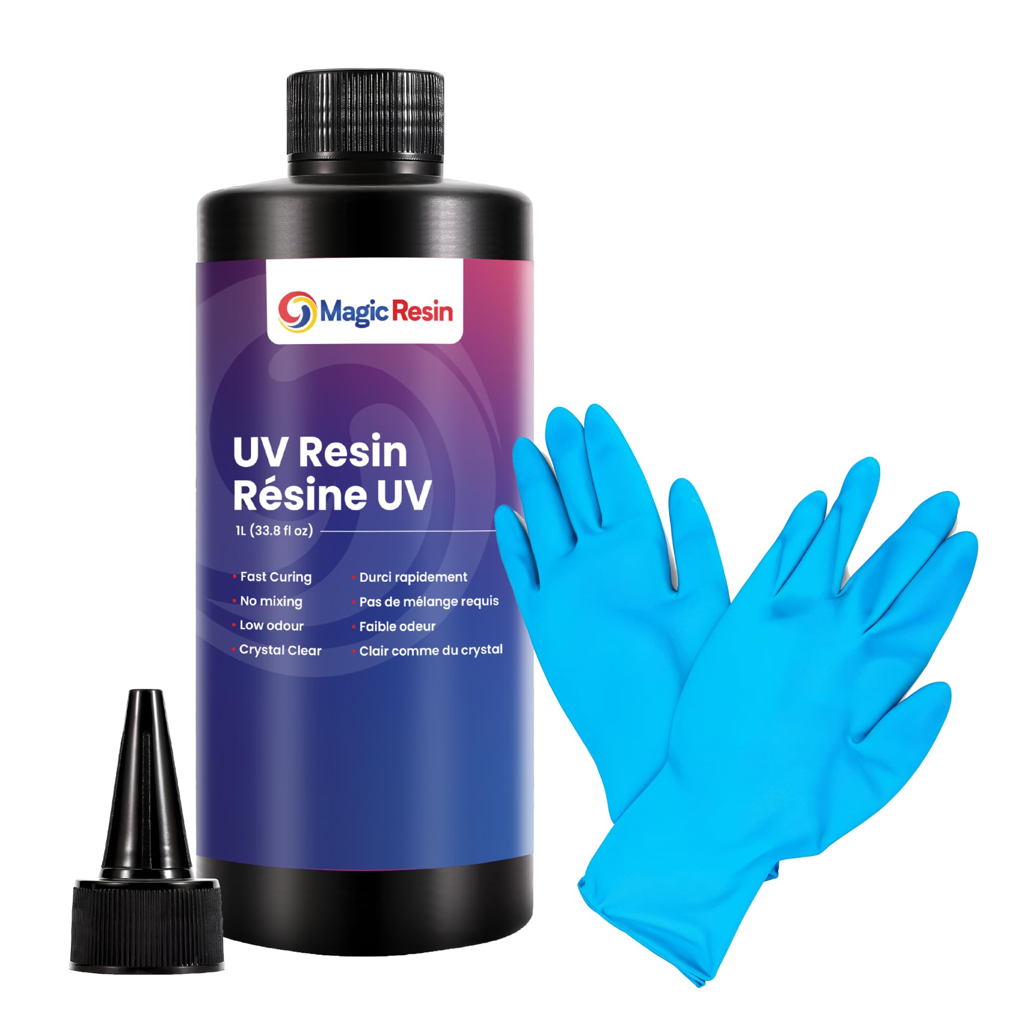 Magic Resin | 1000 ml (1000g) | UV Resin for Crafting | Crystal Clear ...
