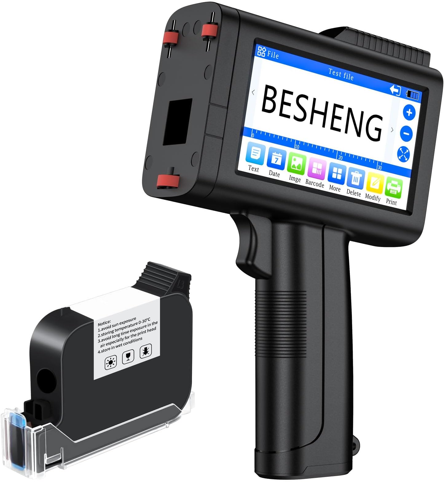 Amazon.com: BESHENG Handheld Inkjet Printer, Portable Printer Gun with ...