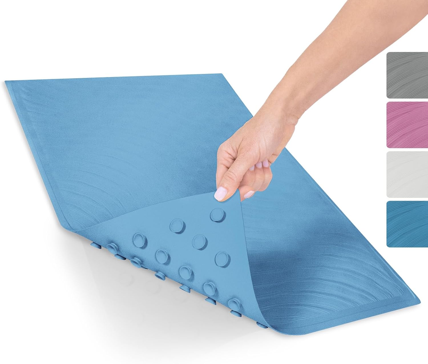 Amazon.com: Vive Non-Slip Bath Mat with Suction Cups - 28" x 16" Extra ...