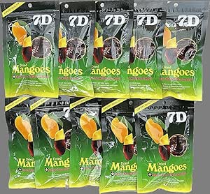 Amazon.com: 7D Cebu Dried Mangoes Dark Chocolate Dipped (10 packs X 80g) : Grocery & Gourmet Food