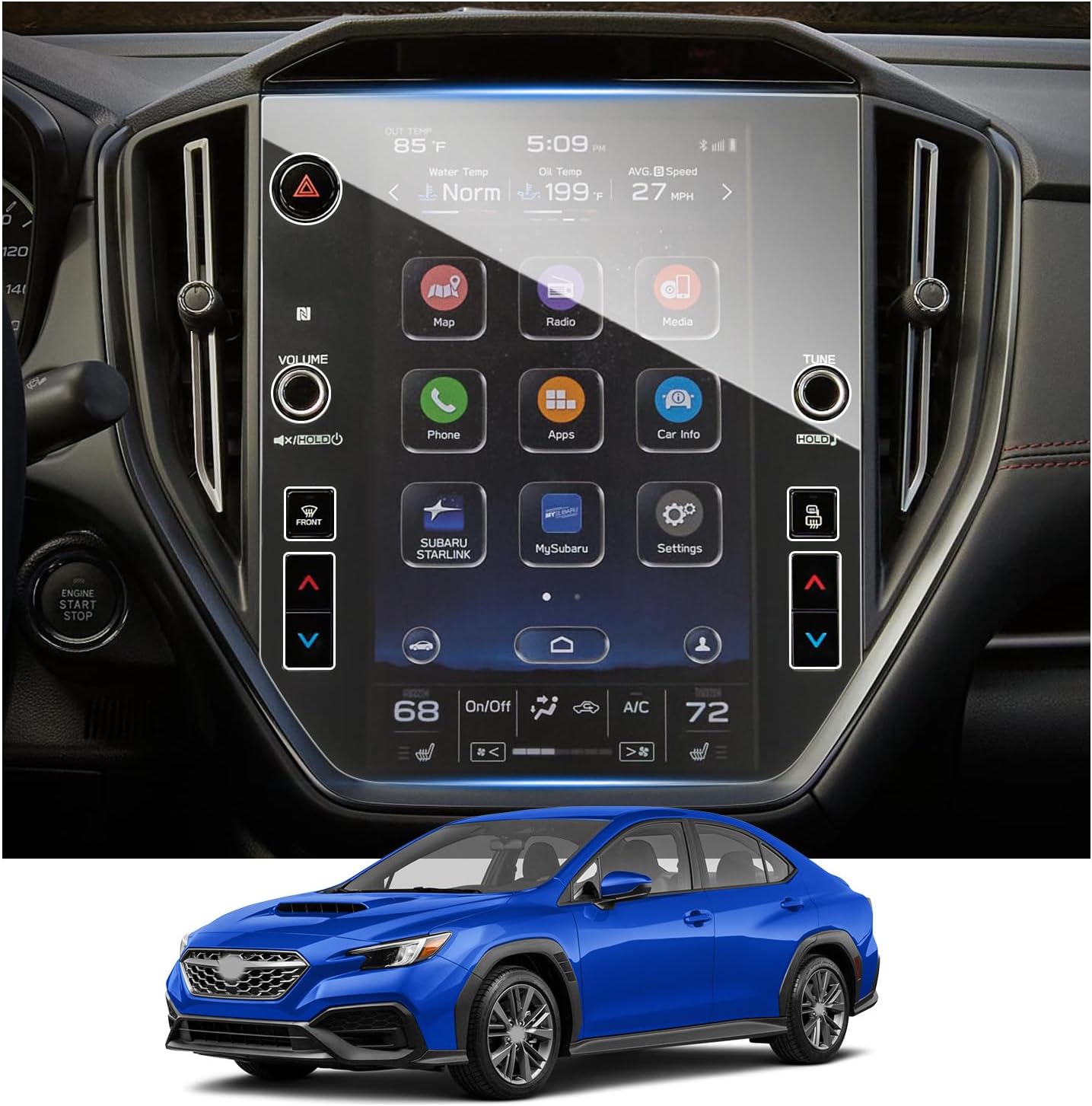 Amazon.com: Ruiya Screen Protector for Subaru WRX 11.6-inch ...