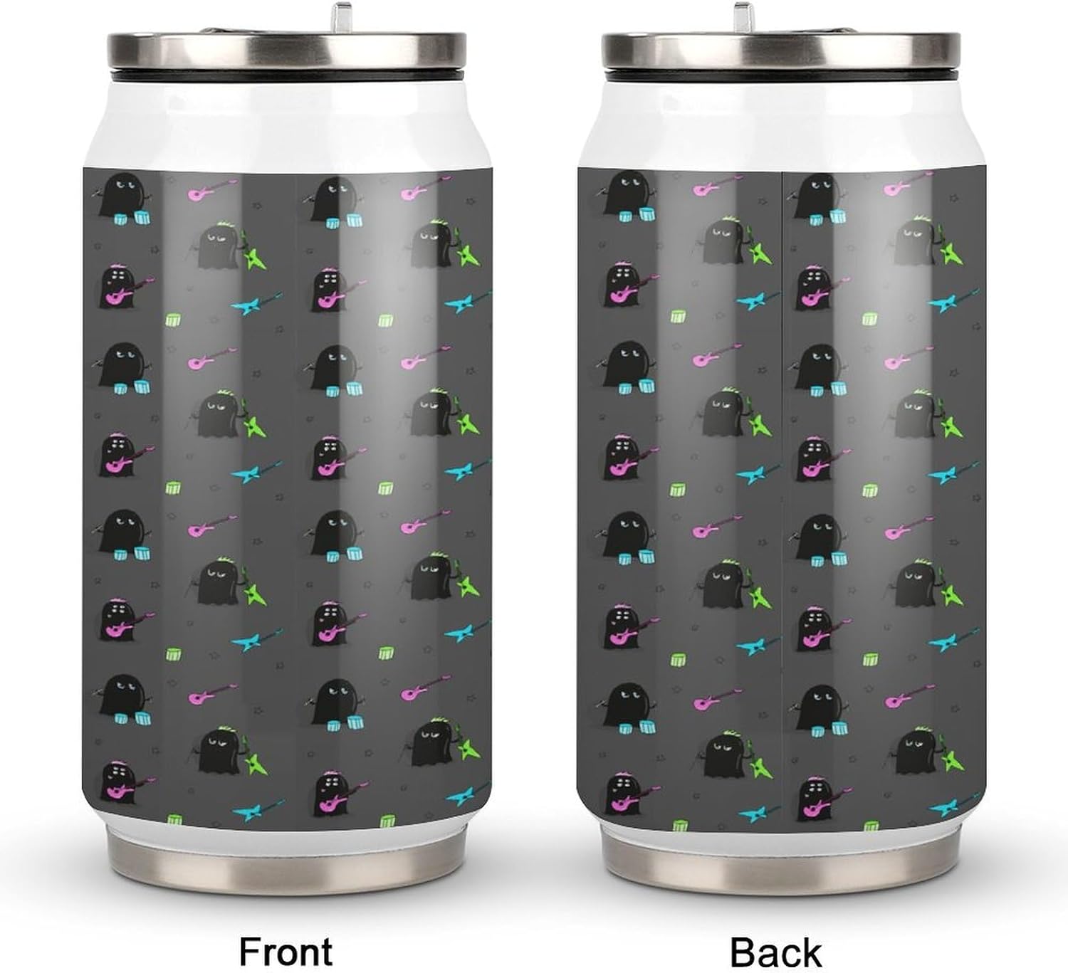 Rock Band of Cute Monster Stainless Steel Tumbler Insulated Cups Travel ...