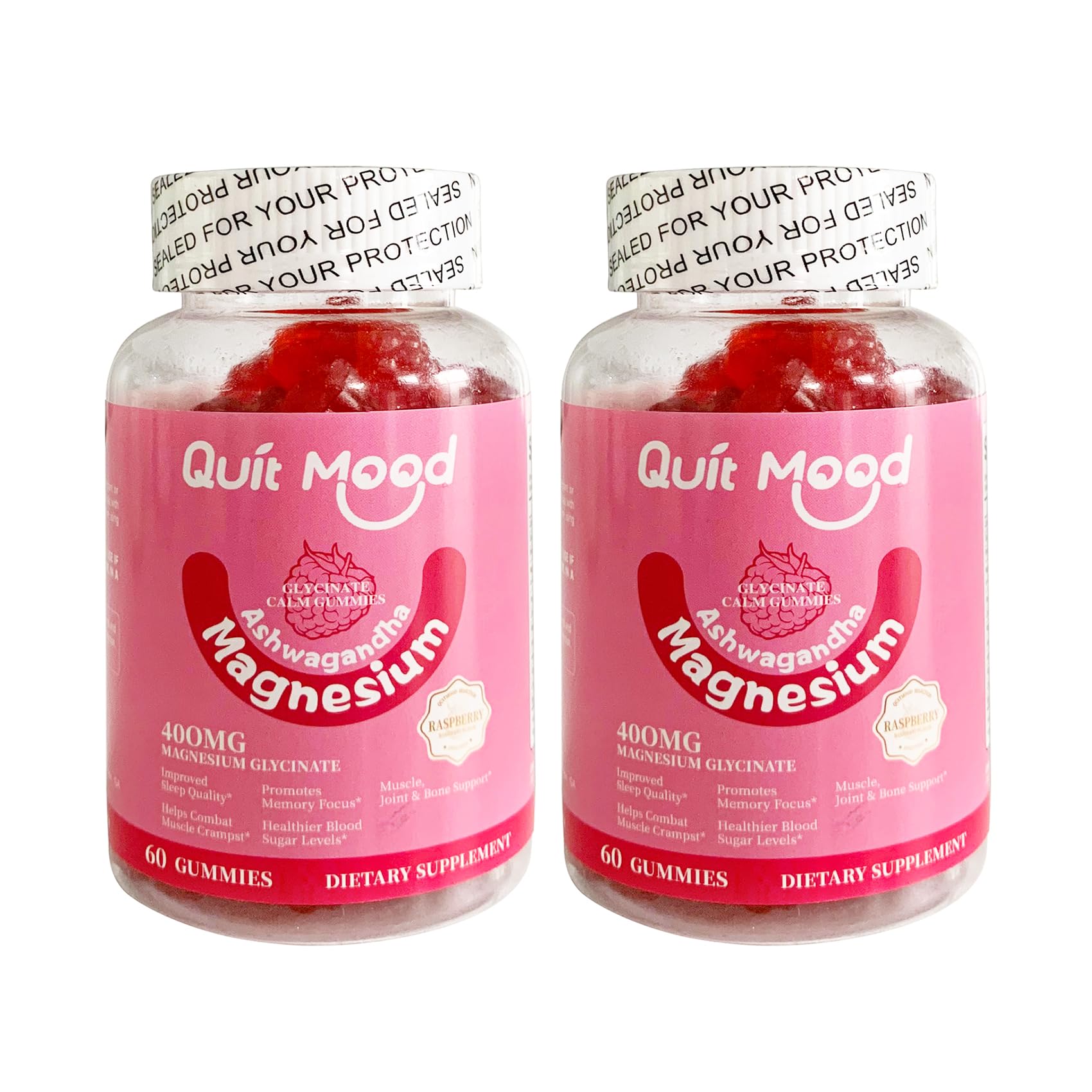 Amazon.com: Quitmood Magnesium Glycinate Advanced Complex Gummies 600mg ...
