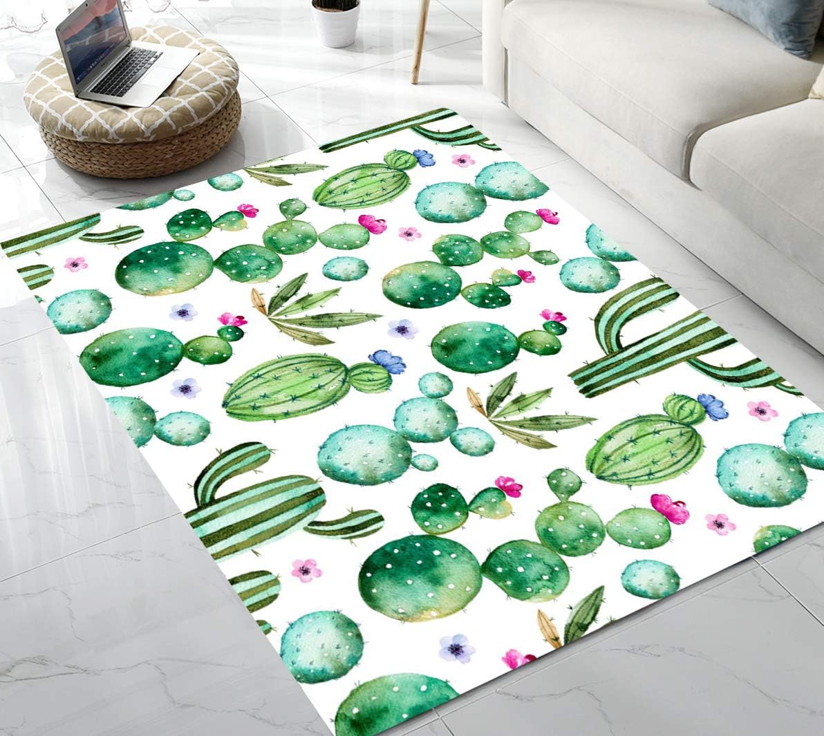 Amazon.com: Area Rug Painting Cactus Area Rug for Living Room Bedroom ...