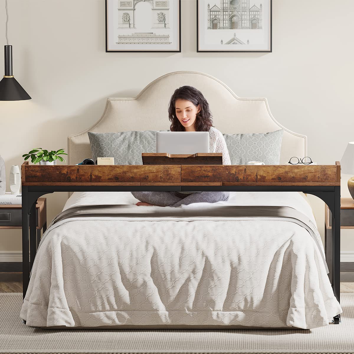 Snapklik.com : Tribesigns Overbed Table