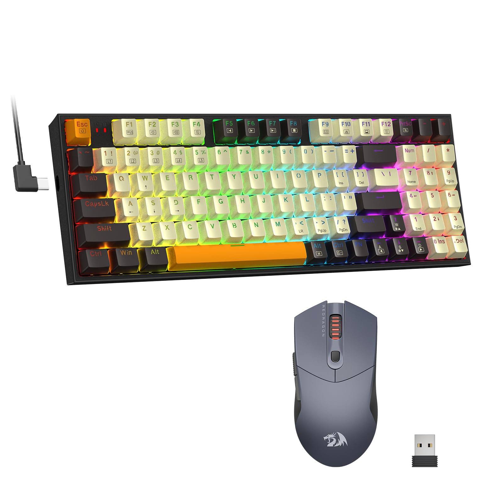 Amazon.com: Redragon Wireless Lightweight Gaming Mouse and Wired ...