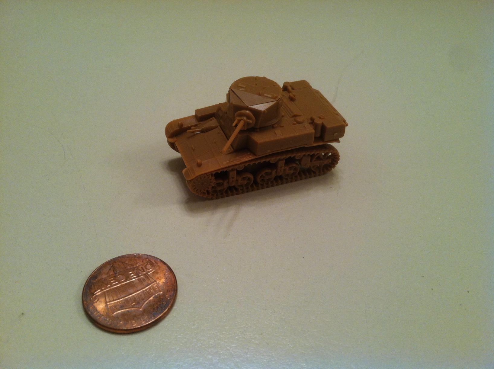 Zvezda Model Kit – US Light Tank M3A1 Stuart – 1:100 Escala