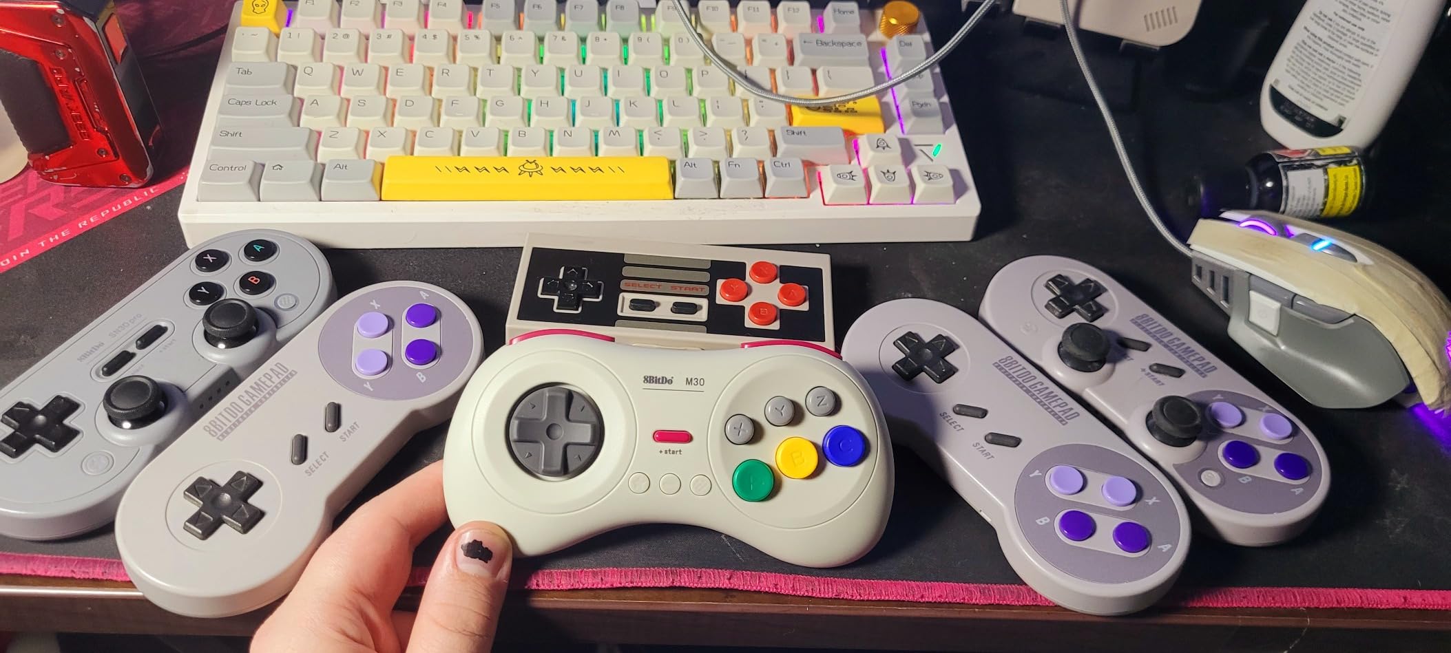 8Bitdo M30 Bluetooth Controller for Switch, Windows and Android, 6 ...