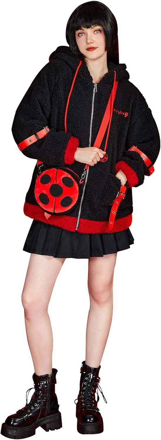 Amazon.com: Micotaku Women's Miraculous Ladybug Marinette Printed ...