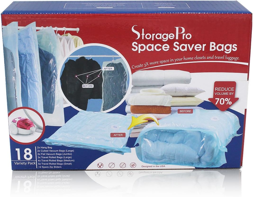 Amazon.com: 18-Pack Space Saver Bags for Home Storage & Travel ...
