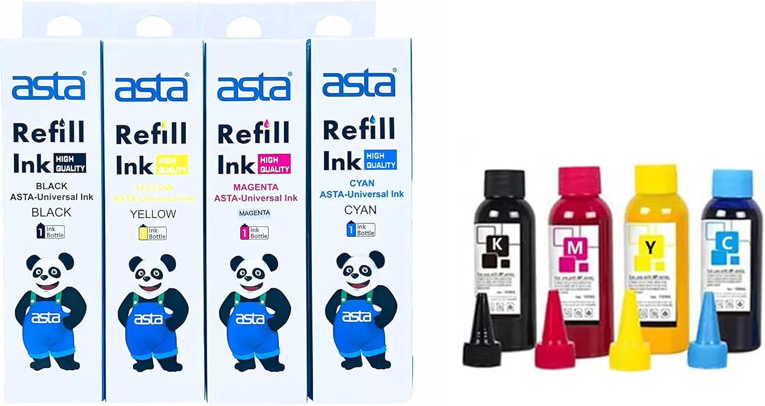 Asta Universal Printer Ink (Multicolor,100ml) : Buy Online at Best ...