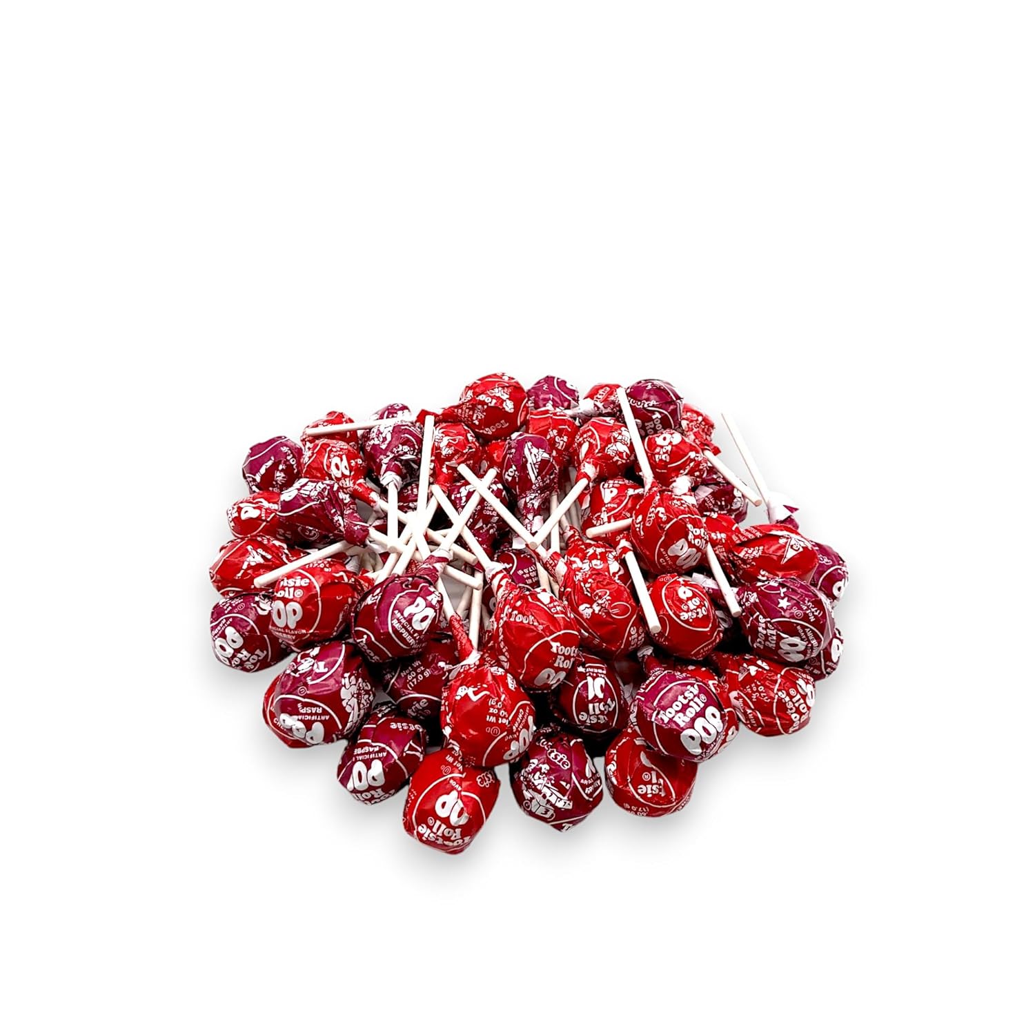 Amazon.com: Cherry Red and Raspberry T P Bulk Candy 60 Count Lollipops ...