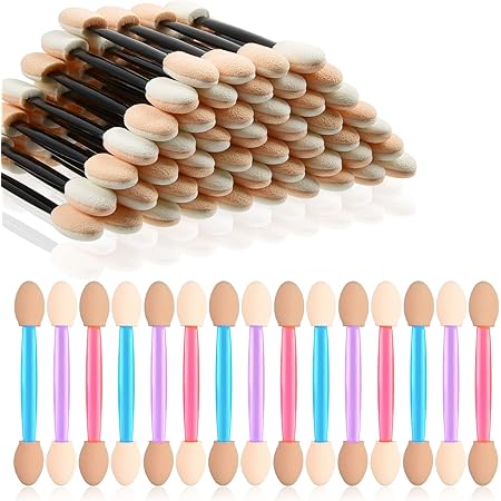 Amazon.com: Eyeshadow Applicators, MORGLES Black& Colorful Eyeshadow ...