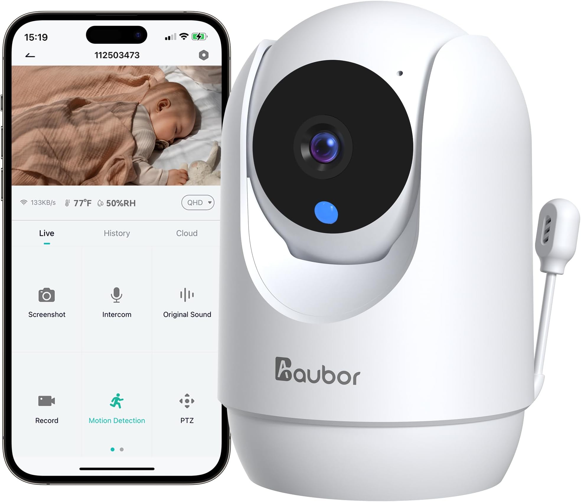 Amazon.com: Video Baby Monitor with Camera and Infrared Night Vision ...