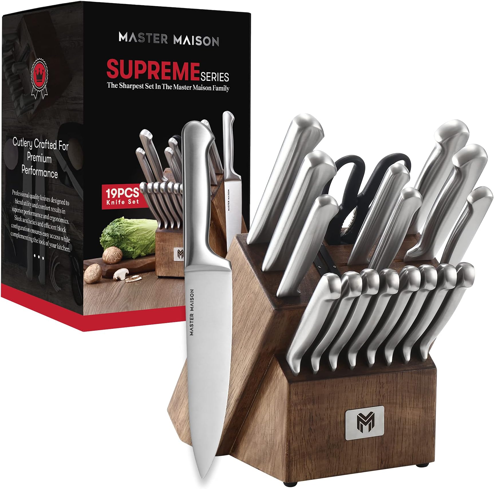 Amazon.com: KitchenAid KKFTR14SL Classic Forged 14-Piece Triple Rivet ...