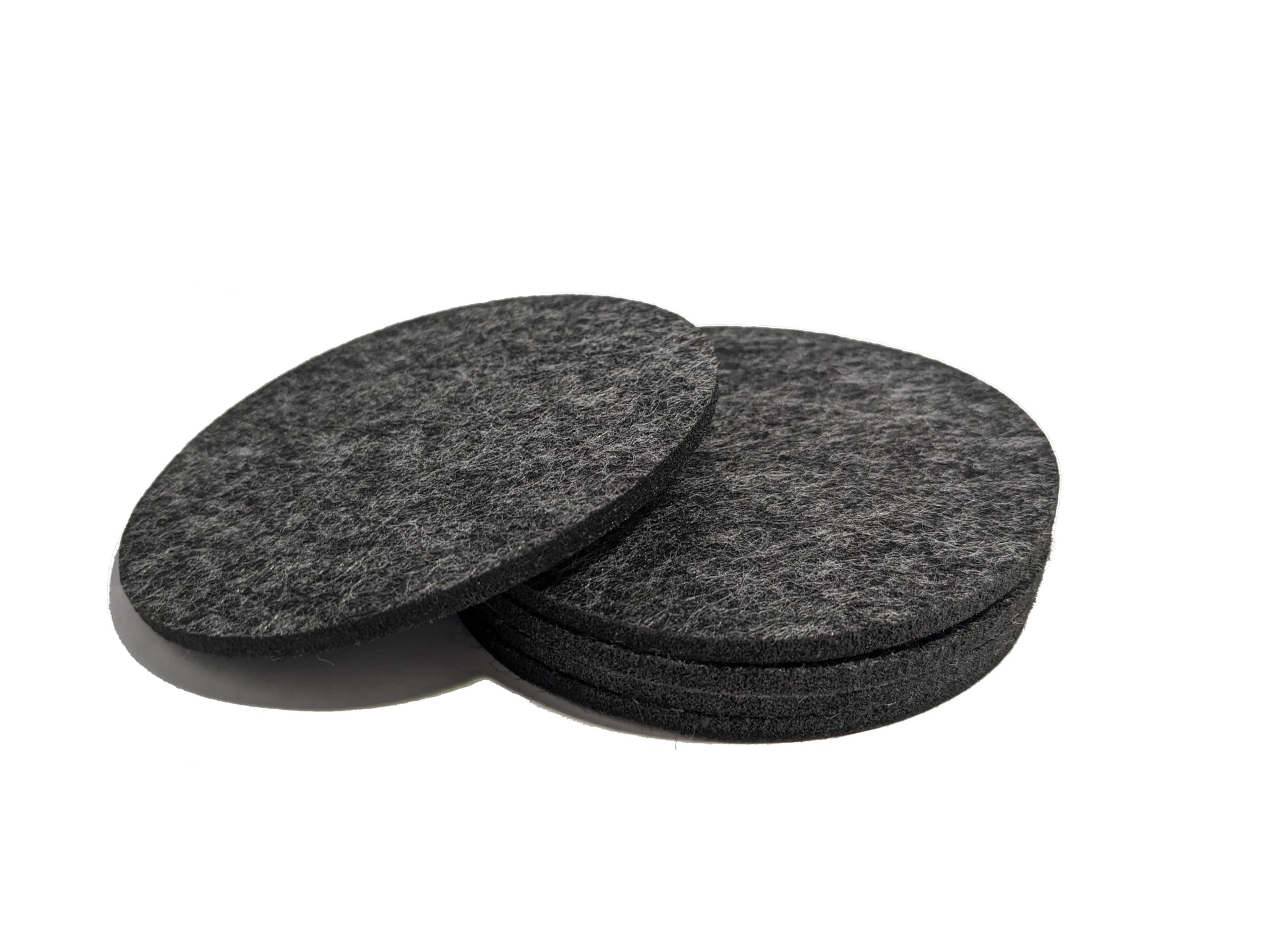 Quality Felt Coasters | Set of 6 | Thick Absorbent Coaster Set | Dark ...